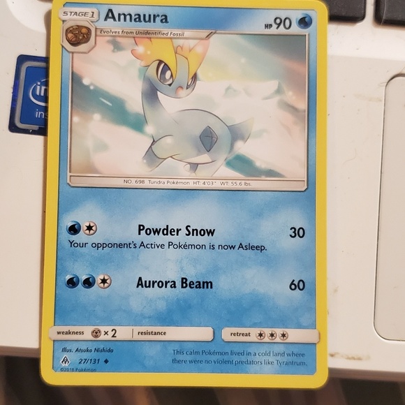 Other | Amaura Pokemon Card | Poshmark